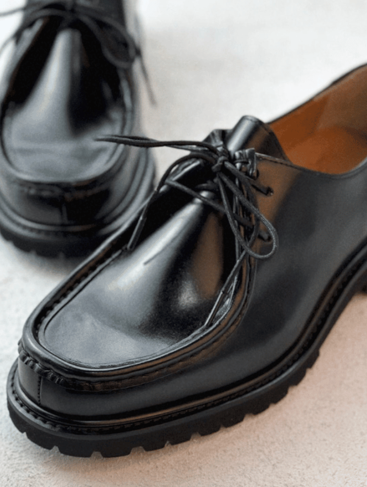 Comfortable Black Tyrolean Derby Shoes | Belbin | JOSEPHT.CA